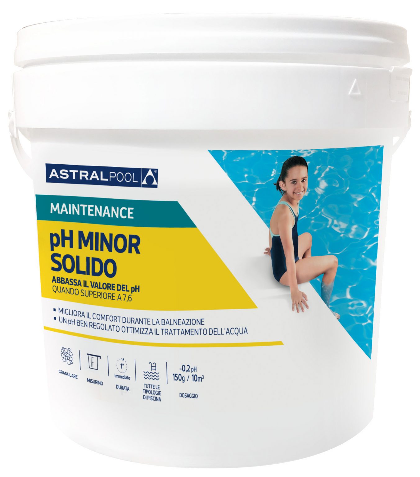 ASTRALPOOL pH Minor solido - Acquaspecialist